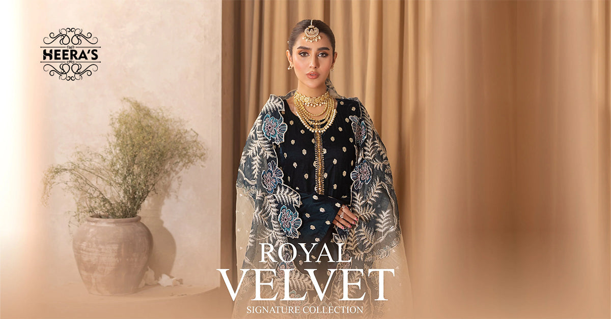 How to Style Heera's Royal Velvet Luxury Pret Winter Collection for An ...